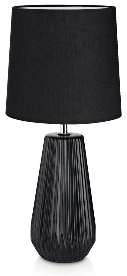 Černá stolní lampa Markslöjd Nicci, ø 19 cm
