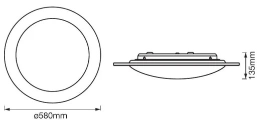Ledvance -LED Stmívatelné stropní svítidlo ORBIS SPARKLE LED/35W/230V 2700-6500K