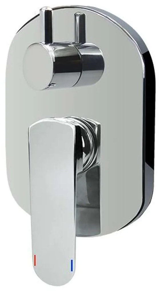 Mereo - Baterie pod omítku, pro 3 spotřebiče, s tělesem, chrom CBQ60157MB