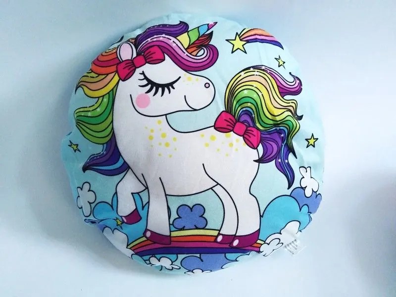 JAHU Kulatý polštářek - Unicorn