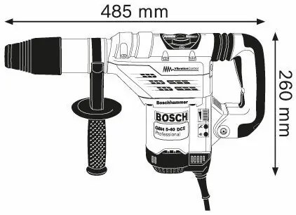 BOSCH GBH 5-40 DCE PROFESSIONAL Vrtací kladivo s SDS-max 0611264000