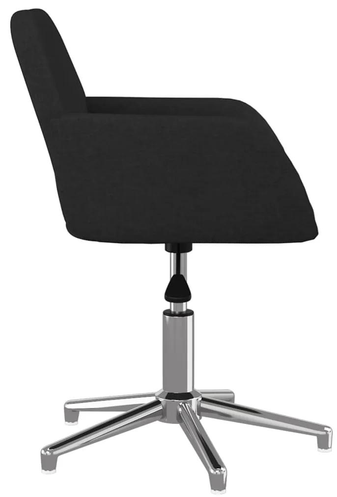 Otočné jídelní židle 2 ks černé textil,  3103038