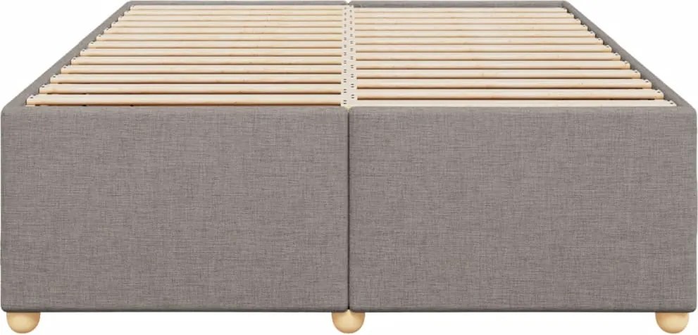 Rám postele bez matrace taupe 160 x 200 cm textil 3284747
