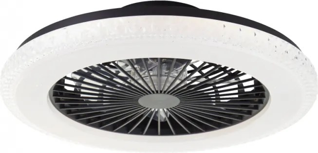 Brilliant G60040/06 Stmívatelné LED svítidlo BADRIA & reverzní VENTILÁTOR + funkce LED