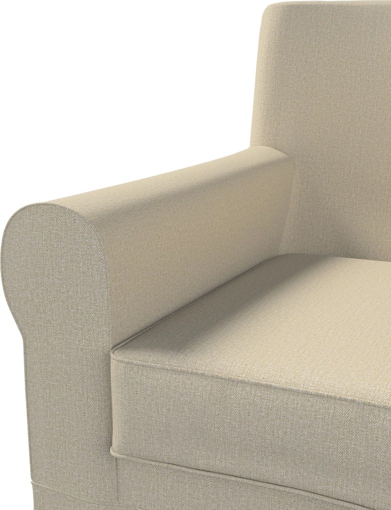 Potah na křeslo IKEA Ektorp Jennylund barva béžová látka pletený vzor