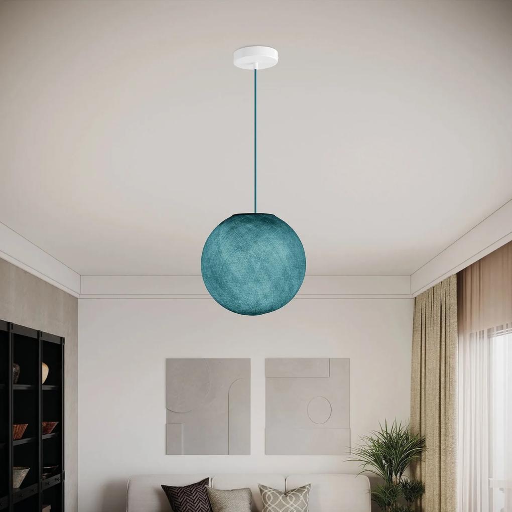 creative cables Závěsná lampa se stínidlem koule z PE vlákna, polyester Barva: Béžová, Průměr: XS - Ø 25 Cm