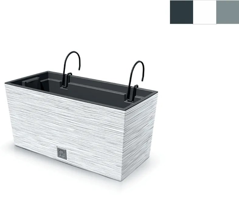 PROSPERPLAST Závěsný truhlík - FURU CASE W Rozměr: 58x18 cm, Barva: beton