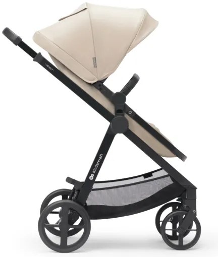 KINDERKRAFT - Kombinovaný kočárek 3v1 NEWLY Sand beige + autosedačka MINK PRO