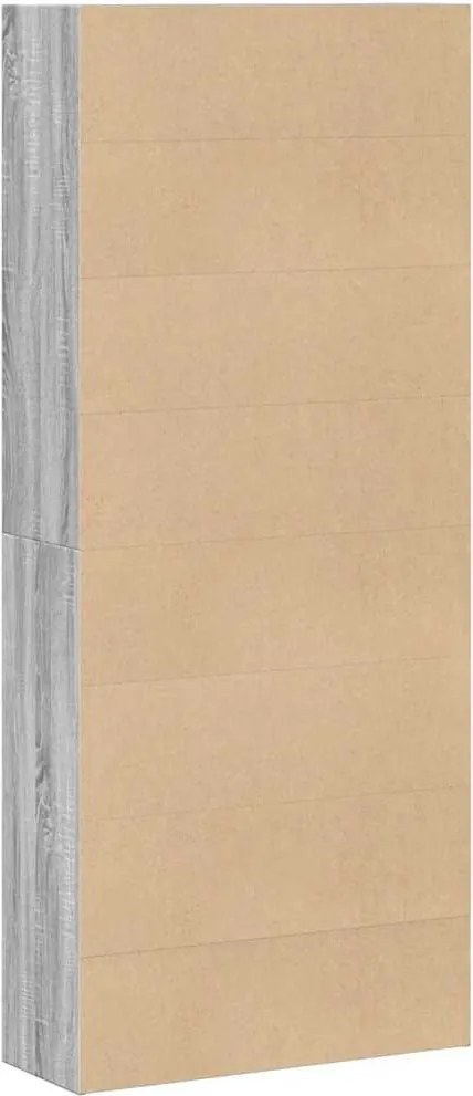 Knihovna šedá sonoma 80 x 30 x 189 cm kompozitní dřevo 3314674