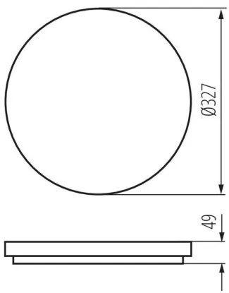 Svítidlo Kanlux VARSO LED 24W-WW-O 24W teplá bílá 3000K IP54 26444