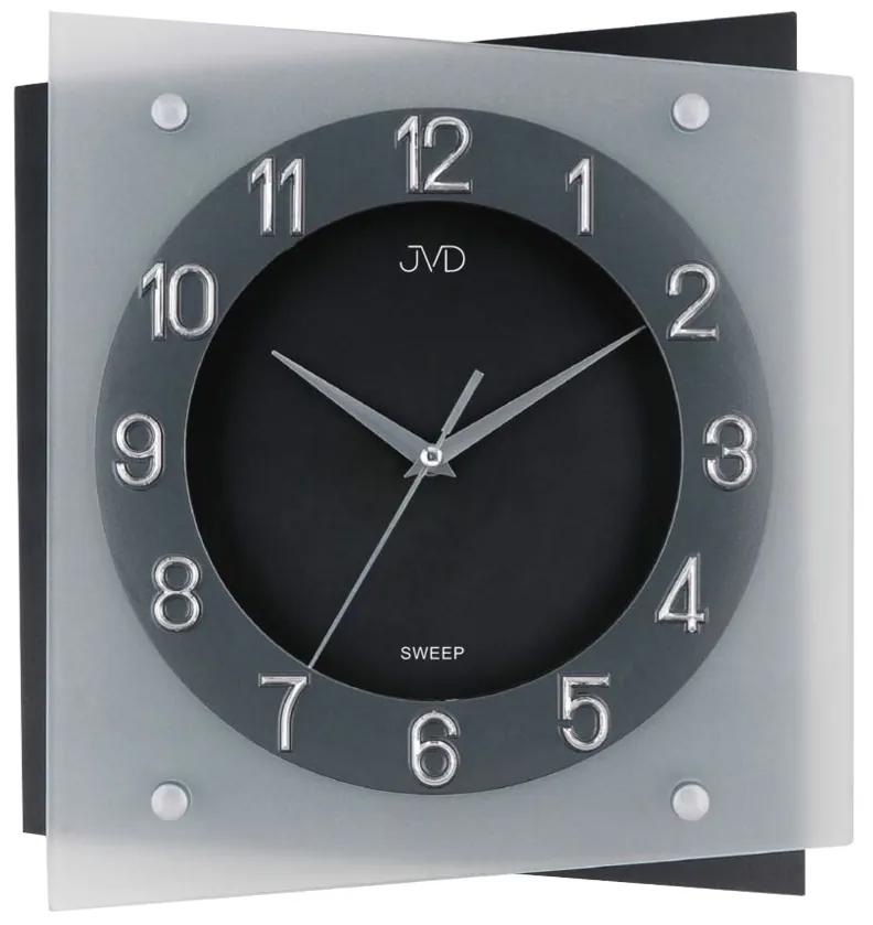 JVD Luxusní tiché skleněné netikající hodiny JVD NS29104.2