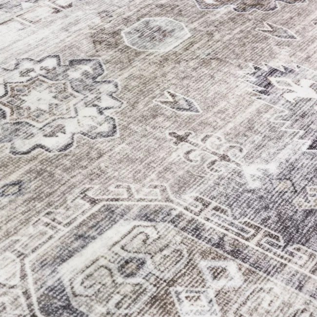 Koberec SHINE 3 hnědý / bílý