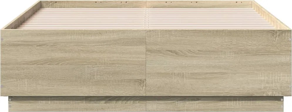 Rám postele dub sonoma 120 x 190 cm kompozitní dřevo 3209746