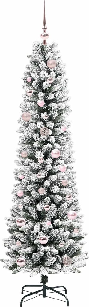 Umělý vánoční stromeček Bílá 150 cm PVC, kov a plast 3396095