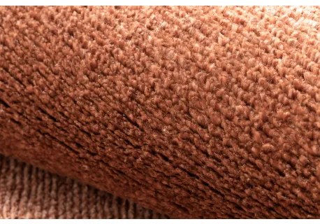 Dywany Luszczow Kusový koberec kulatý SOFTY Jednobarevný, terakota Rozměr koberce: 150 cm KRUH