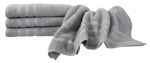 B.E.S. - Petrovice, s.r.o. Bavlněný froté ručník Standard - Dark grey 50 x 100