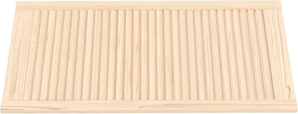 Nábytková dvířka lamelový design 4 ks 99,3 x 49,4 cm borovice 151138