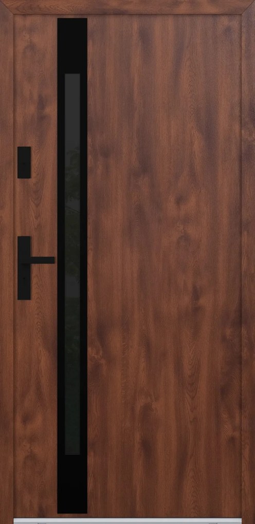 FM Turen - Feldmann & Mayer FM turen ATU68 M34 - blackline Orientace dveří: Levé, otevírání dovnitř, Dekor: Bílá, Standardní rozměr dveří včetně rámu: 100 cm x 200 cm - vnější rozměr rámu