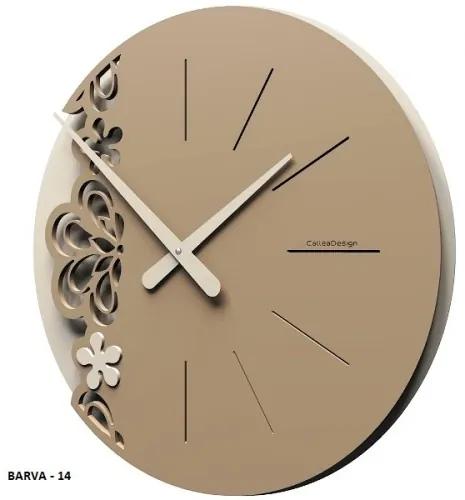 Designové hodiny 56-10-2 CalleaDesign Merletto Big 45cm (více barevných variant) Barva fialová klasik-73 - RAL4005