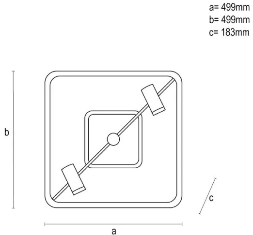 LED Stmívatelné stropní svítidlo LED/70W/230V 3000-6500K černá +dálkové ovládání