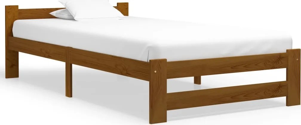 vidaXL Rám postele masivní borovice 90 x 200 cm [322005] Barva: Bílá