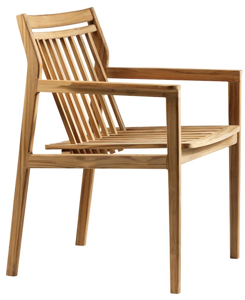 Venkovní židle z masivního teakového dřeva Sammen M1