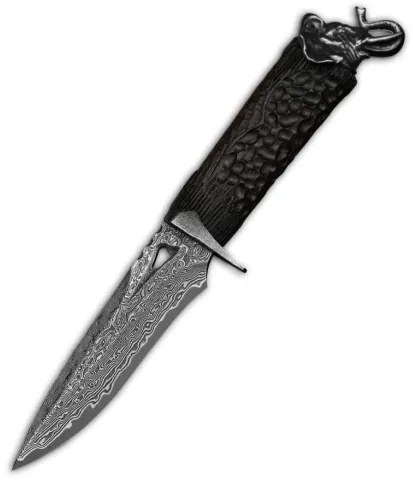 KnifeBoss lovecký damaškový nůž Elephant VG-10