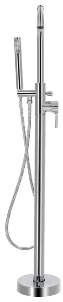 Volně stojící vanová baterie nerezová ocel 118,5 cm