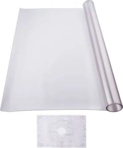 PVC chránič stolu 61 × 121,9 cm matný plastový o tloušťce 1,5 mm