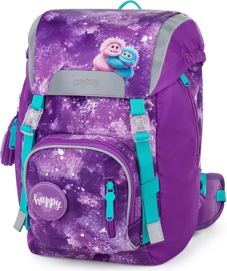 Oxybag OXY SKY - školní set Monster 4 ks: batoh, penál, sáček, placky