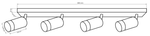 Bodové svítidlo ARRAS 4xGU10/10W/230V bílá