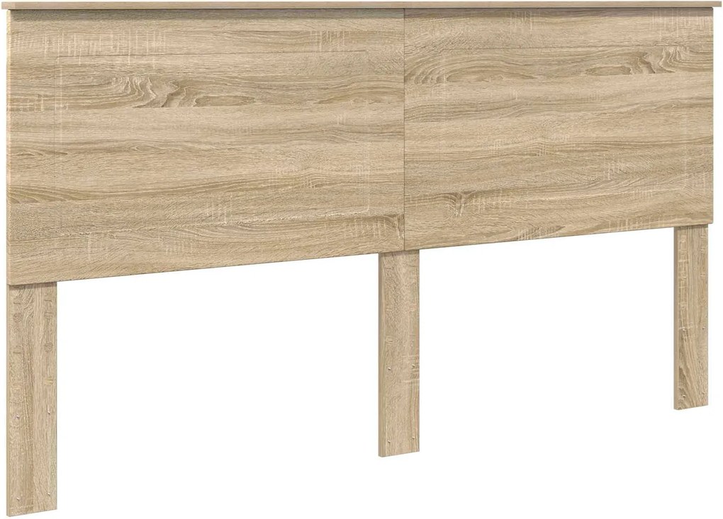 Rám postele s čelo Sonoma 200 x 200 cm Masivní borové dřevo 3409311