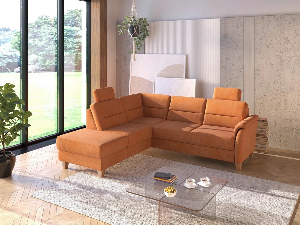 XXXLutz ROHOVÁ SEDAČKA, textil, terracotta Sit & More - Sedací soupravy - 000144019761