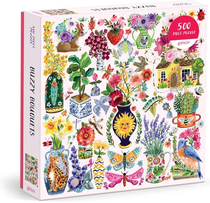 Galison Puzzle Květiny plné života 500 dílků