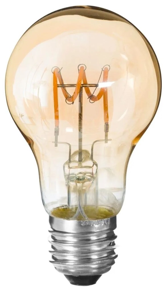 DekorStyle LED žárovka Amber Twisted 2W E27