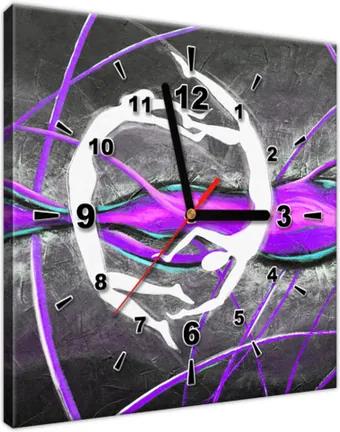 Tištěný obraz s hodinami Postavy během tance 30x30cm ZP3916A_1AI