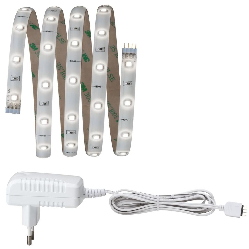 Paulmann 70318 YourLED Basic Set, rozšířitelný set 150cm LED pásky včetně napaječe a kabeláže, 4,8W, denní bílá barva světla