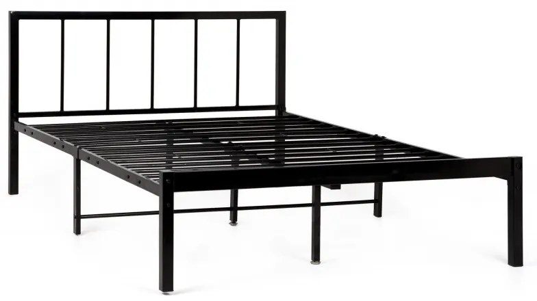 Hector Kovová postel LEVEL 160x200 dvoulůžko černý lesk