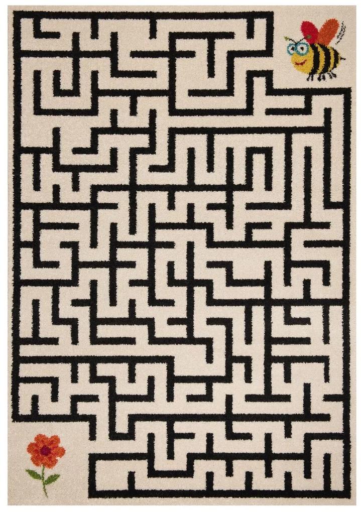 Zala Living - Hanse Home koberce Kusový koberec Vini 103351 Labyrinth Bee & Flower 120x170 cm Velikost: 120x170