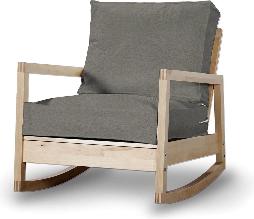Potah na křeslo IKEA Lillberg barva šedá látka pletený vzor