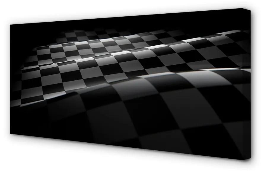 Obrazy na plátně checker vlajky 140x70 cm