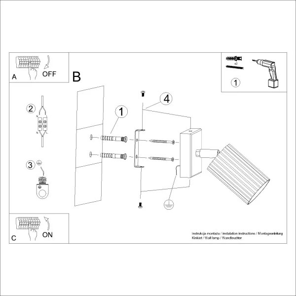 Brilagi - Nástěnné bodové svítidlo CRESTO 1xGU10/10W/230V bílá