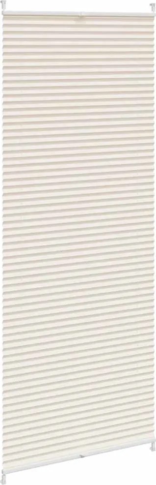 Plisovaná roleta 70 x 200 cm krémová 240632