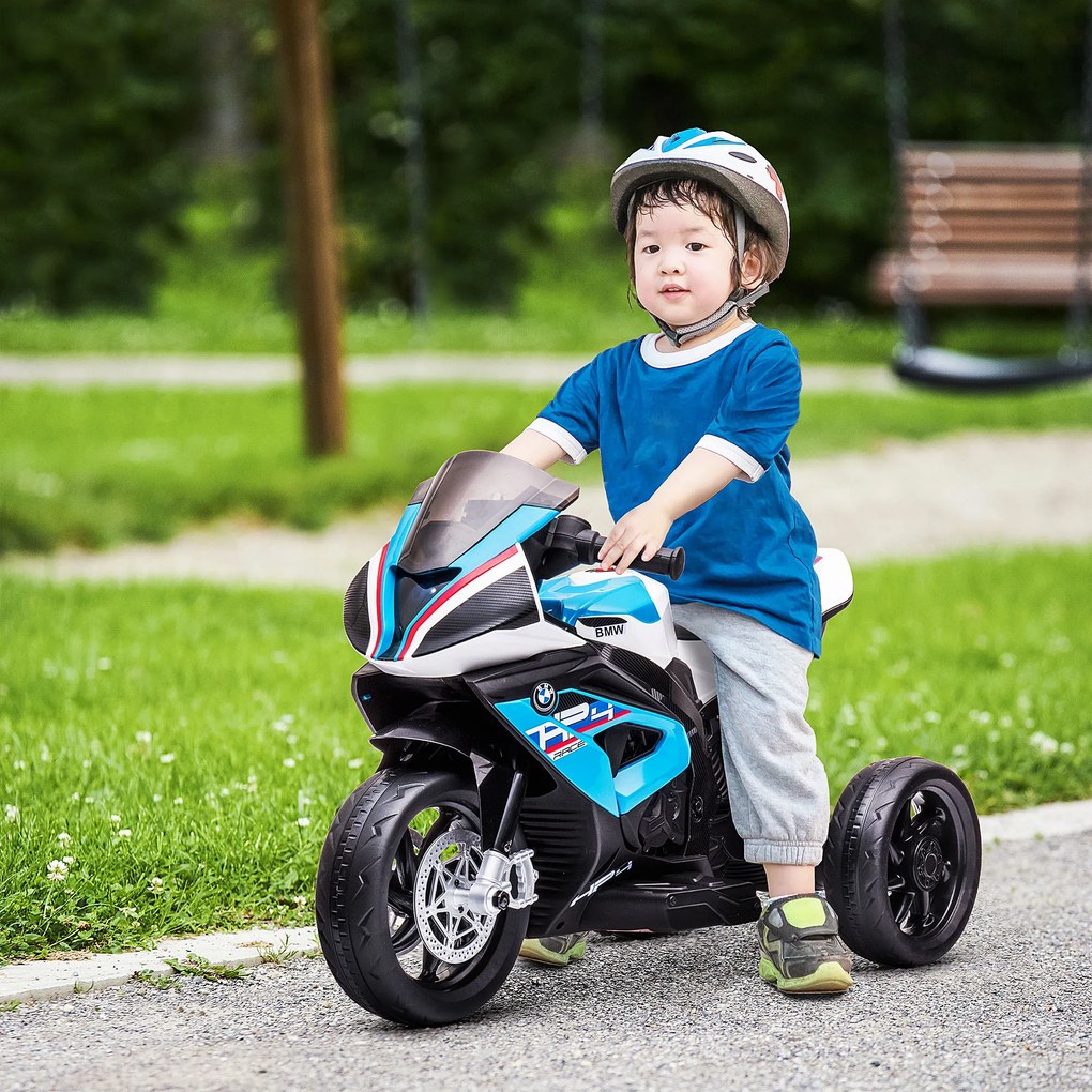 HOMCOM dětská elektrická motorka 18 měsíců, dětská motorka, elektrické vozidlo, elektrická tříkolka pro děti, bezpečné a robustní