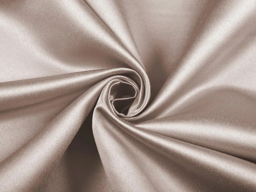 Biante Saténový obdélníkový ubrus polyesterový Satén LUX-010 Světle hnědý 120x180 cm