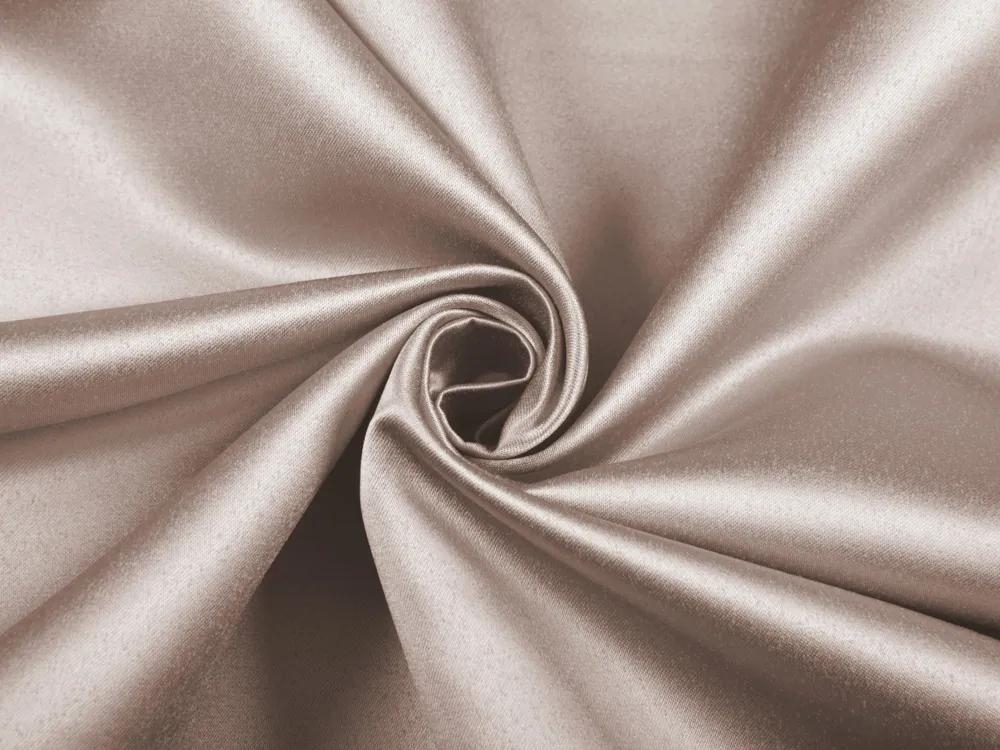 Biante Saténový obdélníkový ubrus polyesterový Satén LUX-010 Světle hnědý 60x100 cm