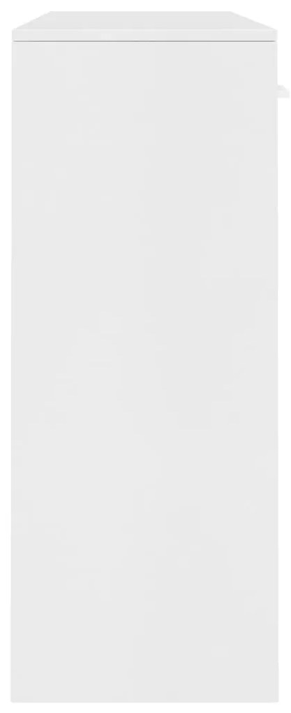 Příborník Jimmy - dřevotříska | bílý - 110 x 34 x 75 cm