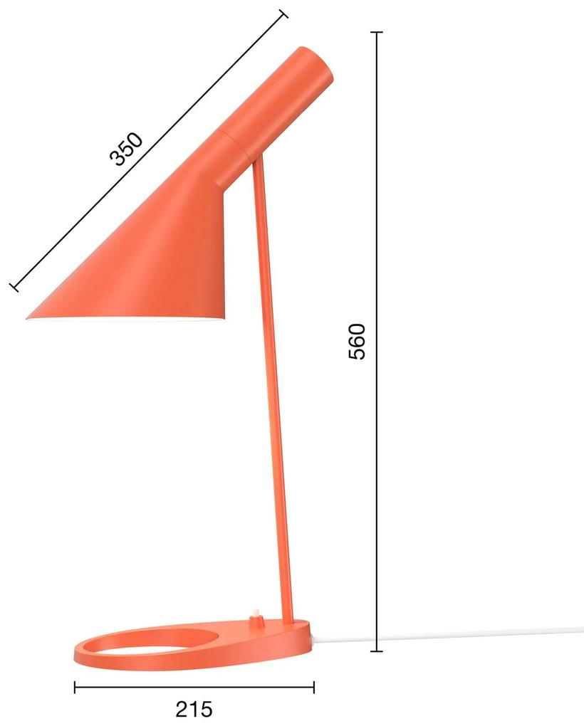 Designová stolní lampa Louis Poulsen AJ Mini oranžová