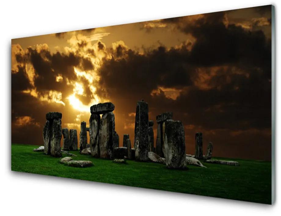 akrylový obraz Kameny Krajina 120x60 cm