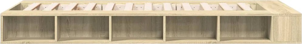 Rám postele dub sonoma 90 x 190 cm kompozitní dřevo 3280526